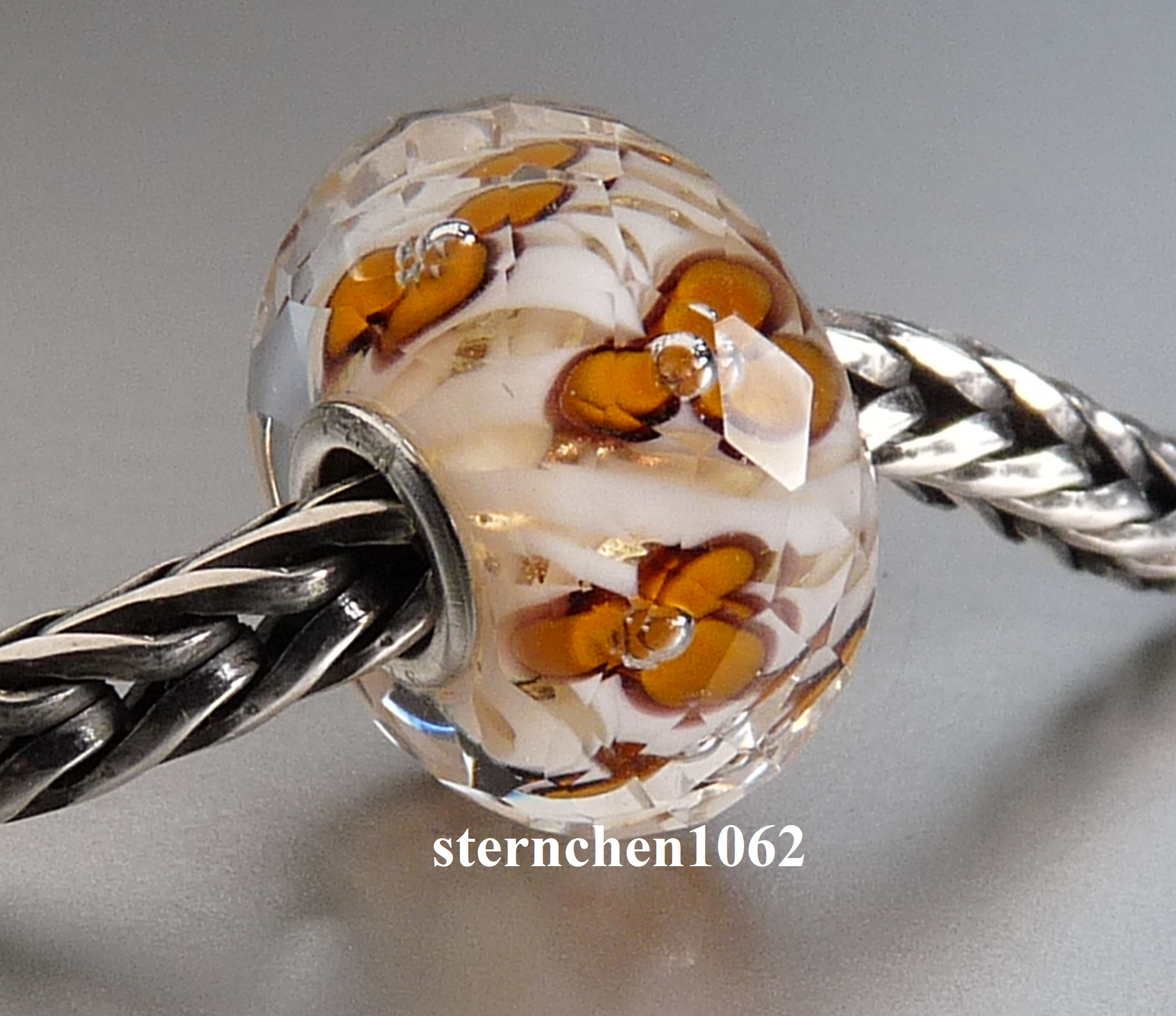 Sternchen 1062 - Trollbeads * Blossom Orange * 06