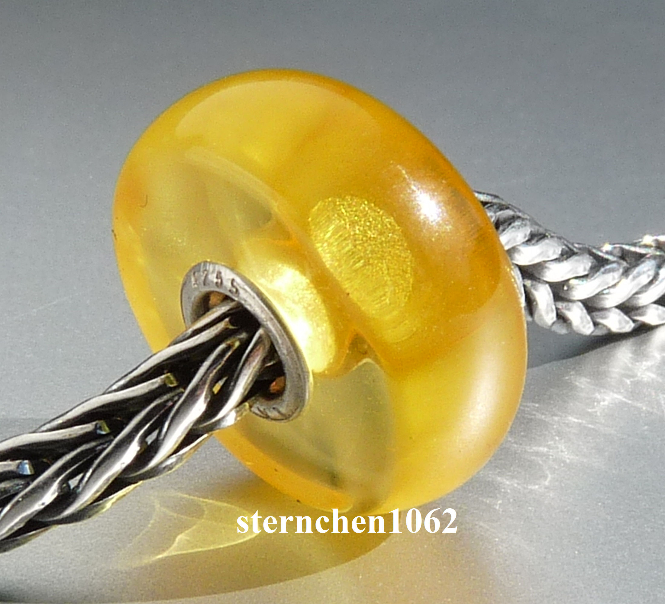 Sternchen 1062 - Original Trollbeads * Bernstein / Amber * OOAK * 828