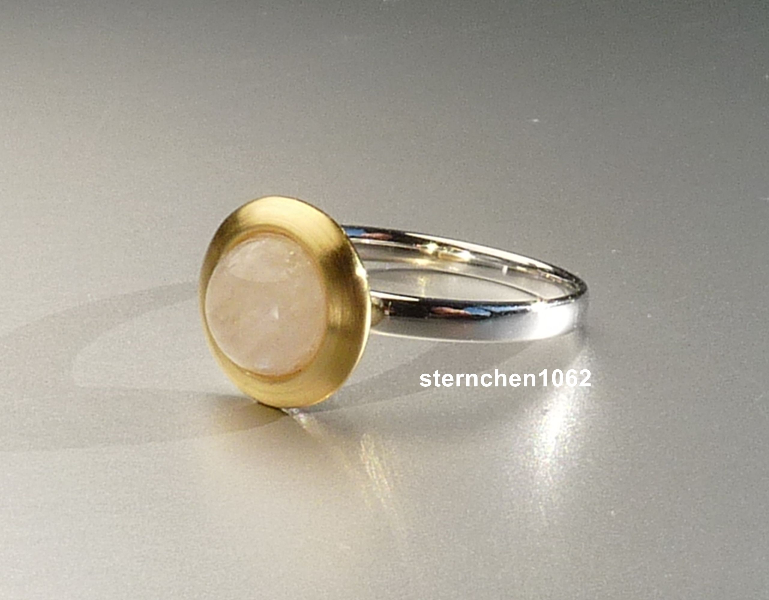 Sternchen 1062 - Wunderschöner Ring * 925 Silber * vergoldet * Mondsteine