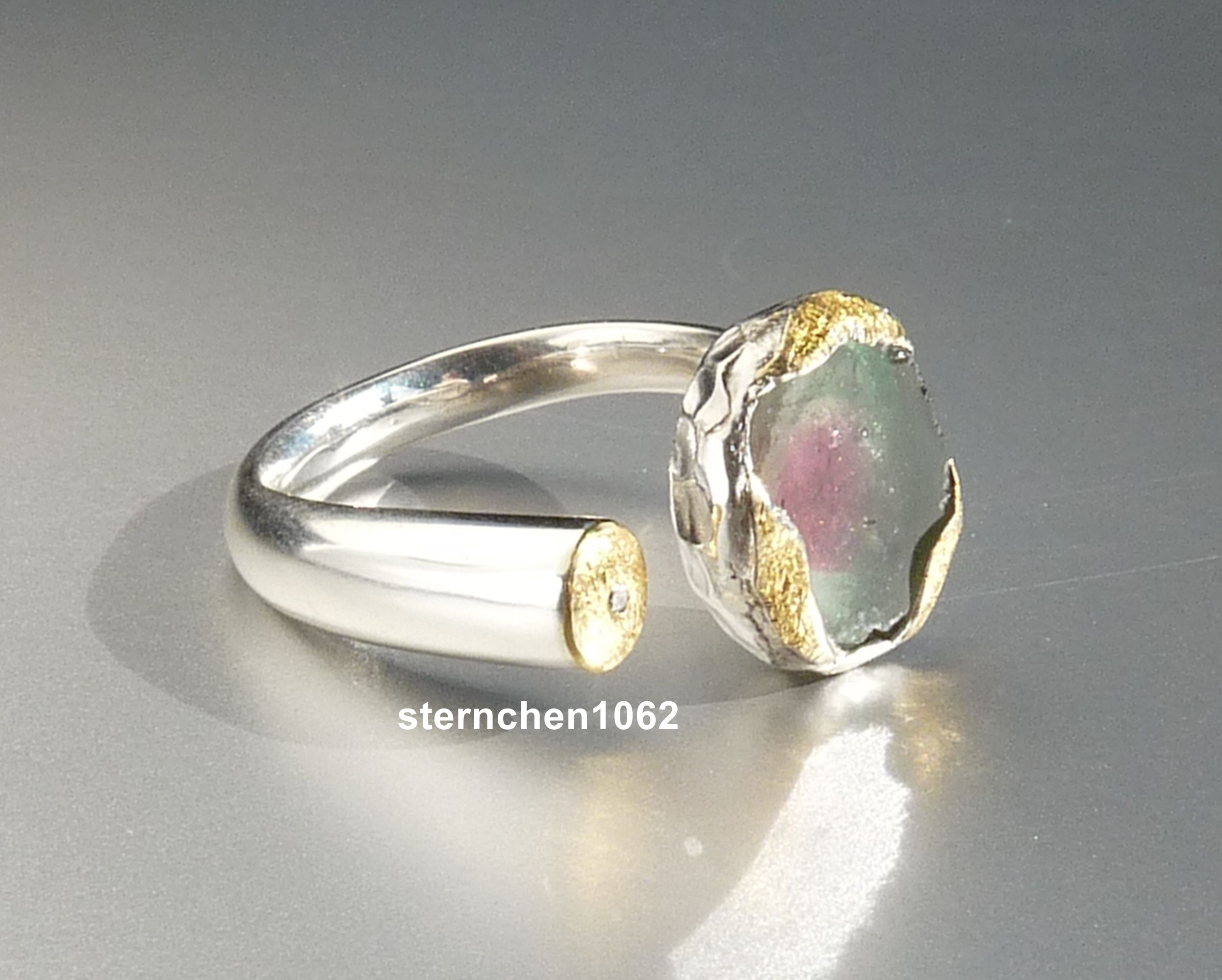 Sternchen 1062 - Ausgefallenes Einzelstück * Ring * 925 Silber * 24 ct ...