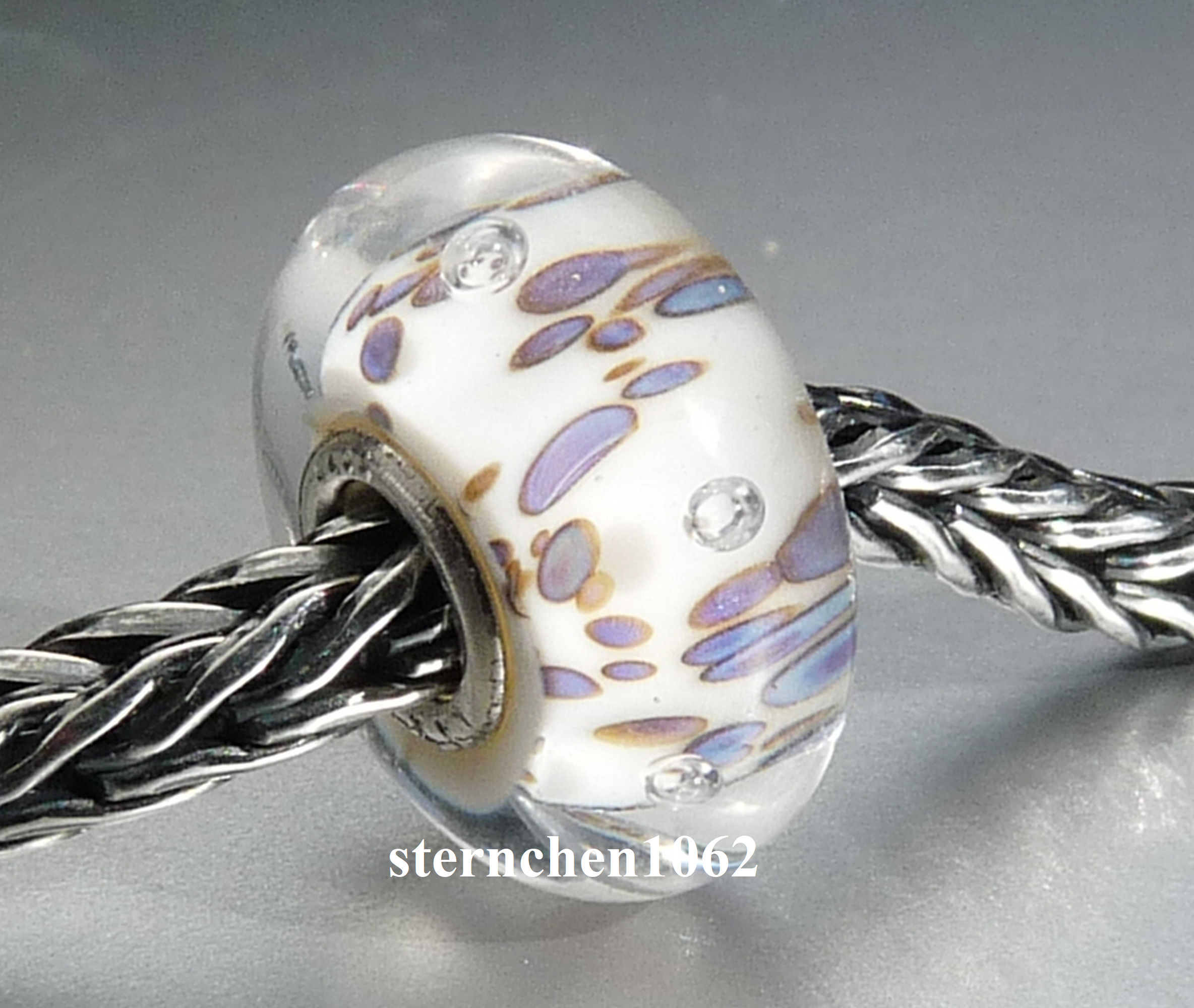 Sternchen 1062 - Trollbeads * Purple Rippling Bubbles * 29