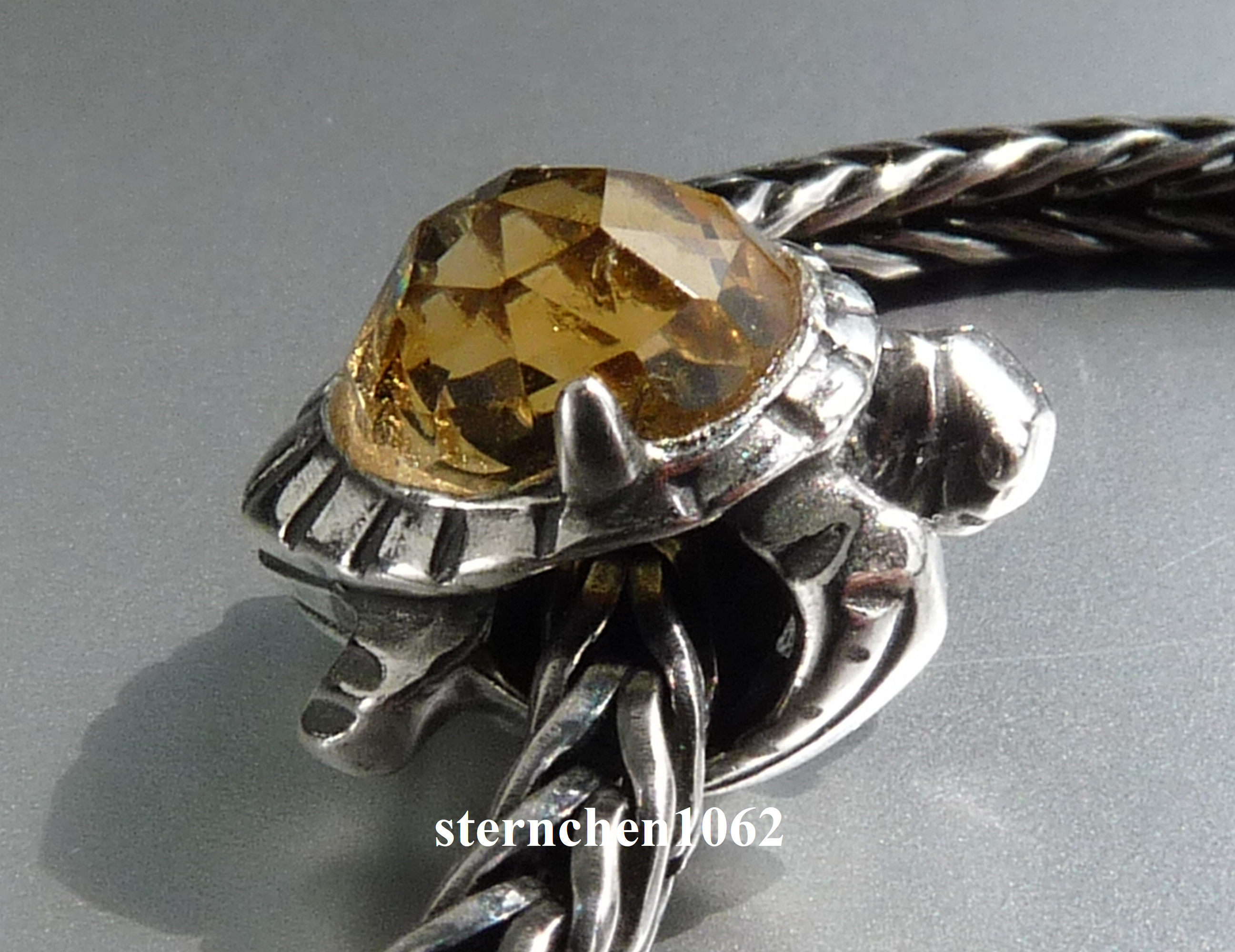 Sternchen 1062 - Trollbeads * Weisheit und Gelassenheit * 925 Silber/Citrin